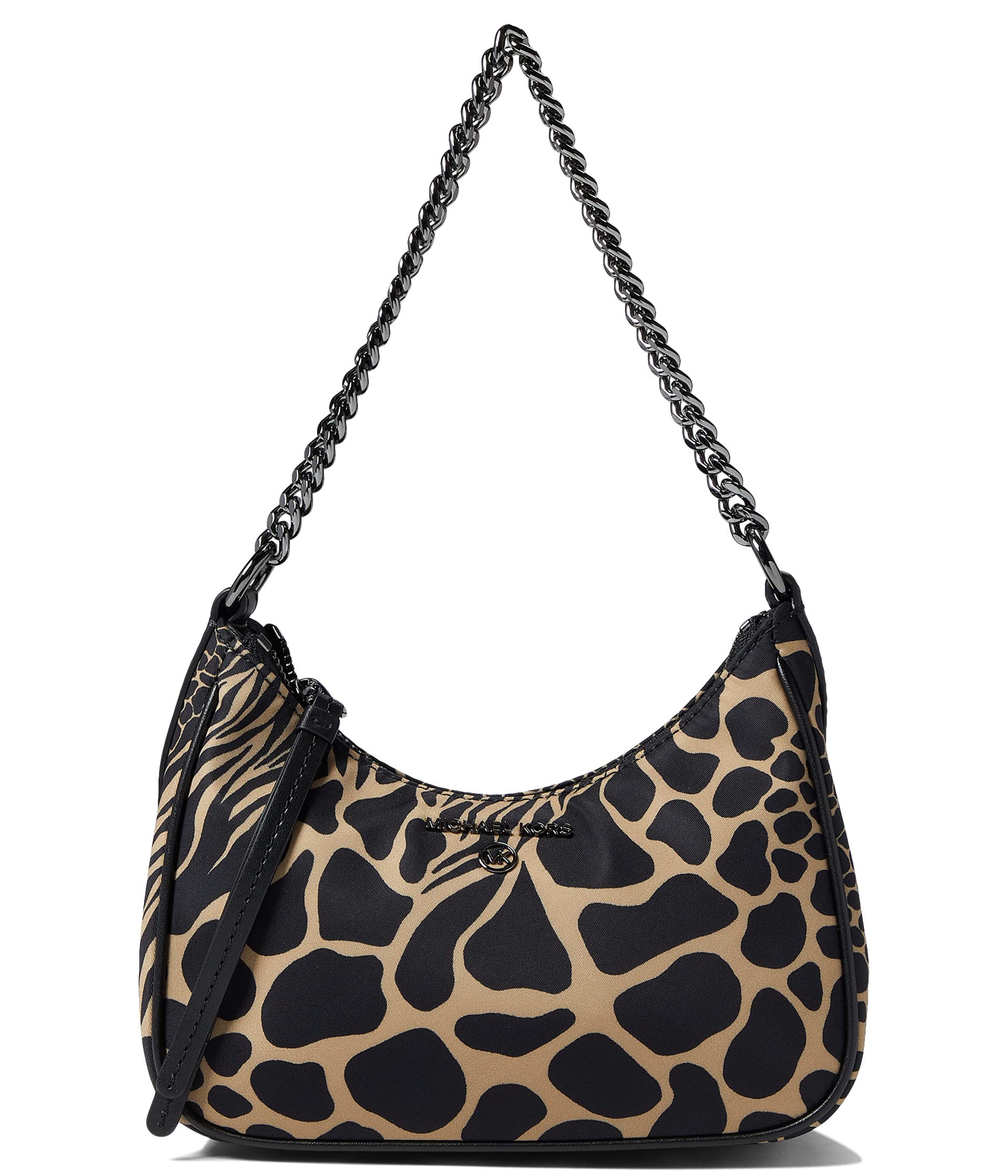 Michael Kors Jet Set Charm Small Chain Pouchette Black/Camel One Size