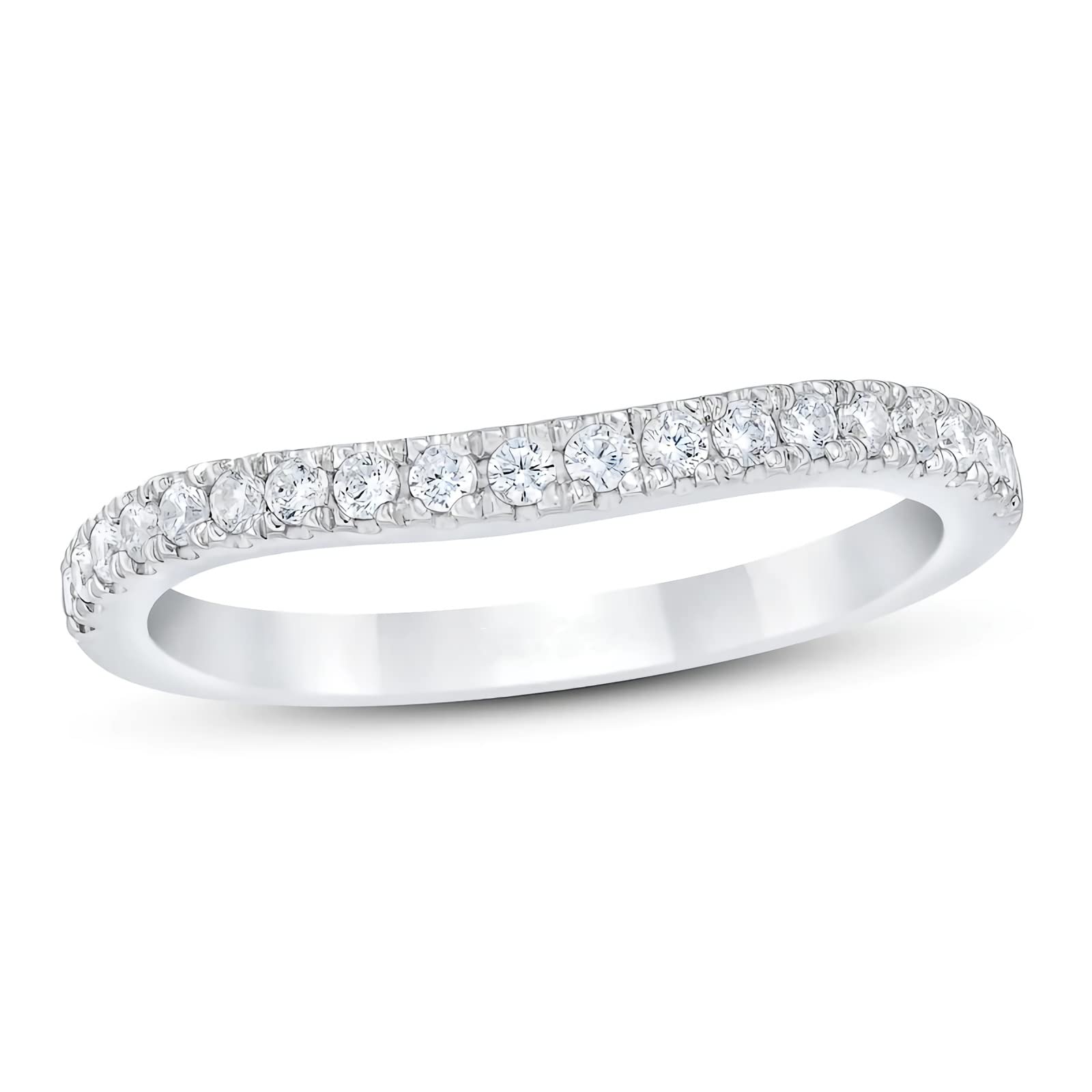 Molioaki 1-1/5 Carat (ctw) Bridal Set moissanite engagement rings for women Platinum Plated Silver ring moissanite rings- 5.5