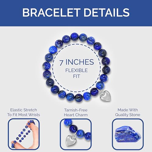 OLGAS GEMS 60th Birthday Milestone Bracelet & Meaningful Message Card - Beautiful and Sentimental Gifts for 60th Birthday Women