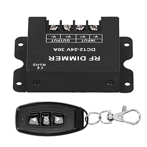 LED Dimmer Controller Brightness Stepless LED Light Strip Dimmer with Remote Control Accessories