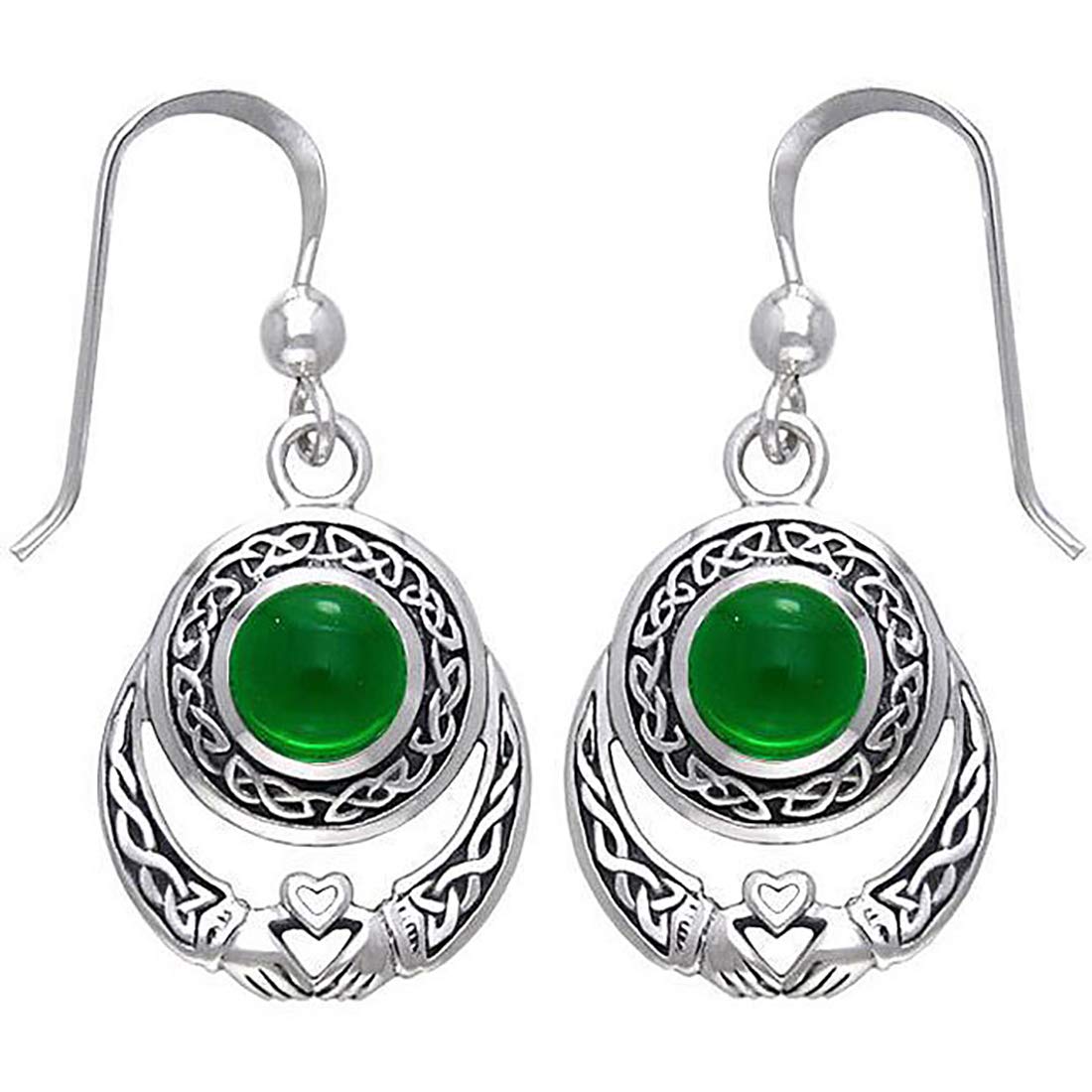 KWUNCCI Shamrock St. Patrick's Day Earrings Celtic Knot Claddagh Dangle Drop Irish Earrings for Women