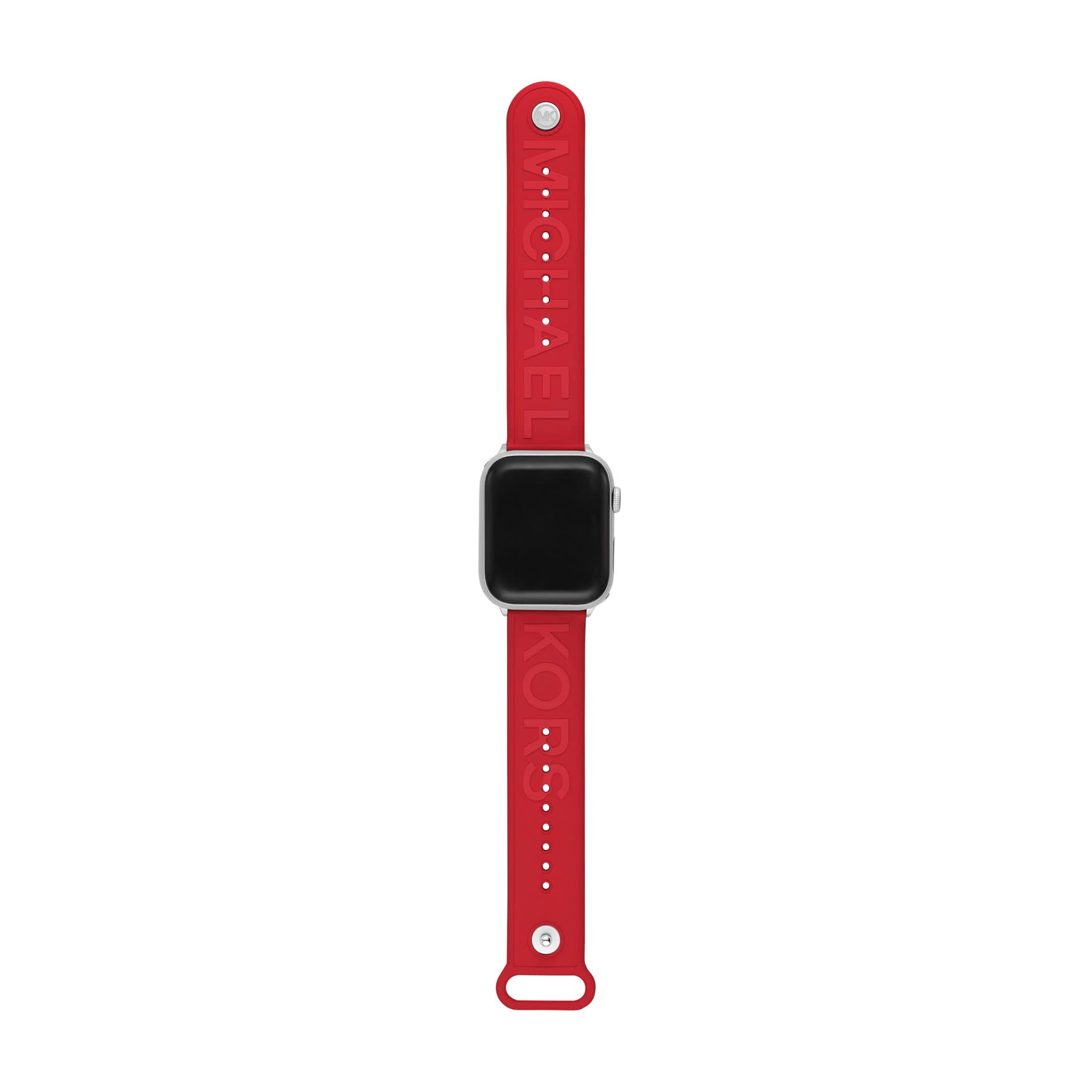 Michael Kors Men's 42/44mm Red Rubber Band for Apple Watch®, MKS8039