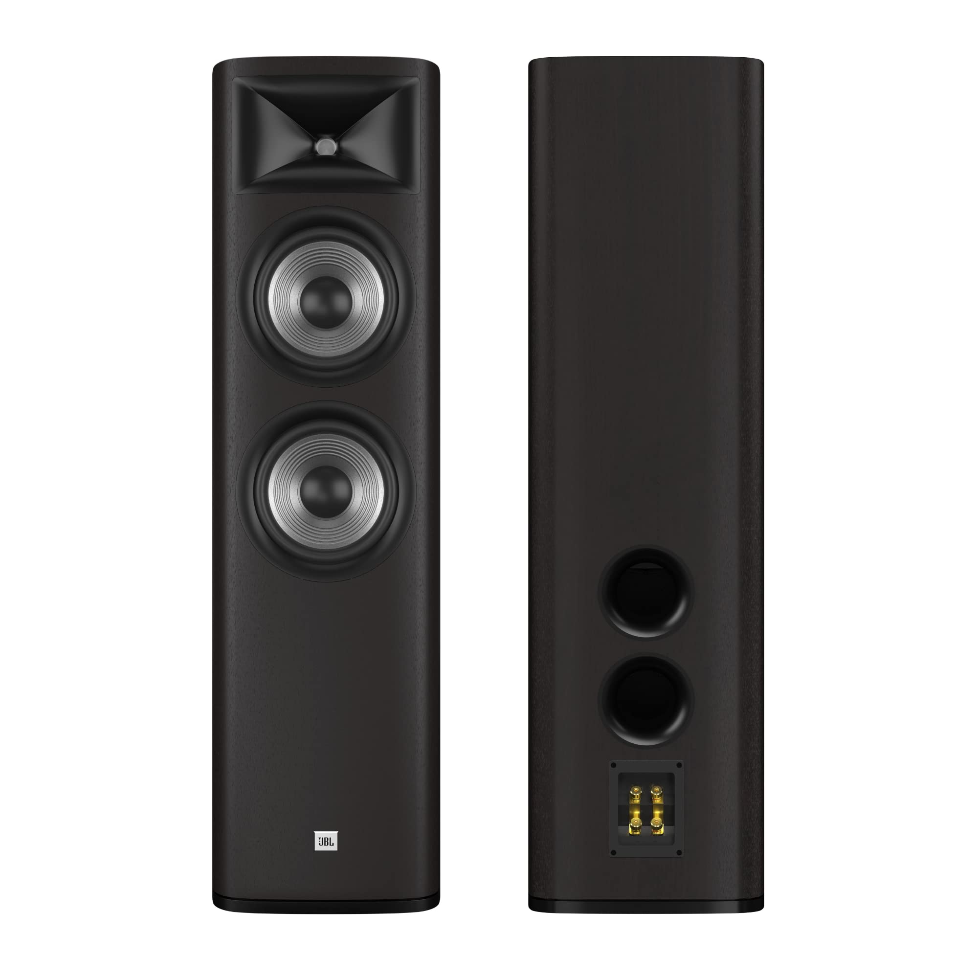JBL Studio 690, Red Wood - High-Performance Floorstanding Loudspeaker - with 2414H-1 Compression Driver, High-Definition Imaging Horn & Dual 8β PolyPlas Cone Woofers