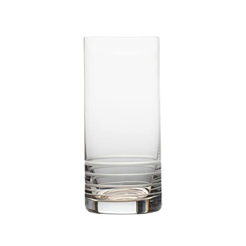 Mikasa Cal Ombre Highball Tumbler Cups, Set of 4, 17-Ounce, Gray