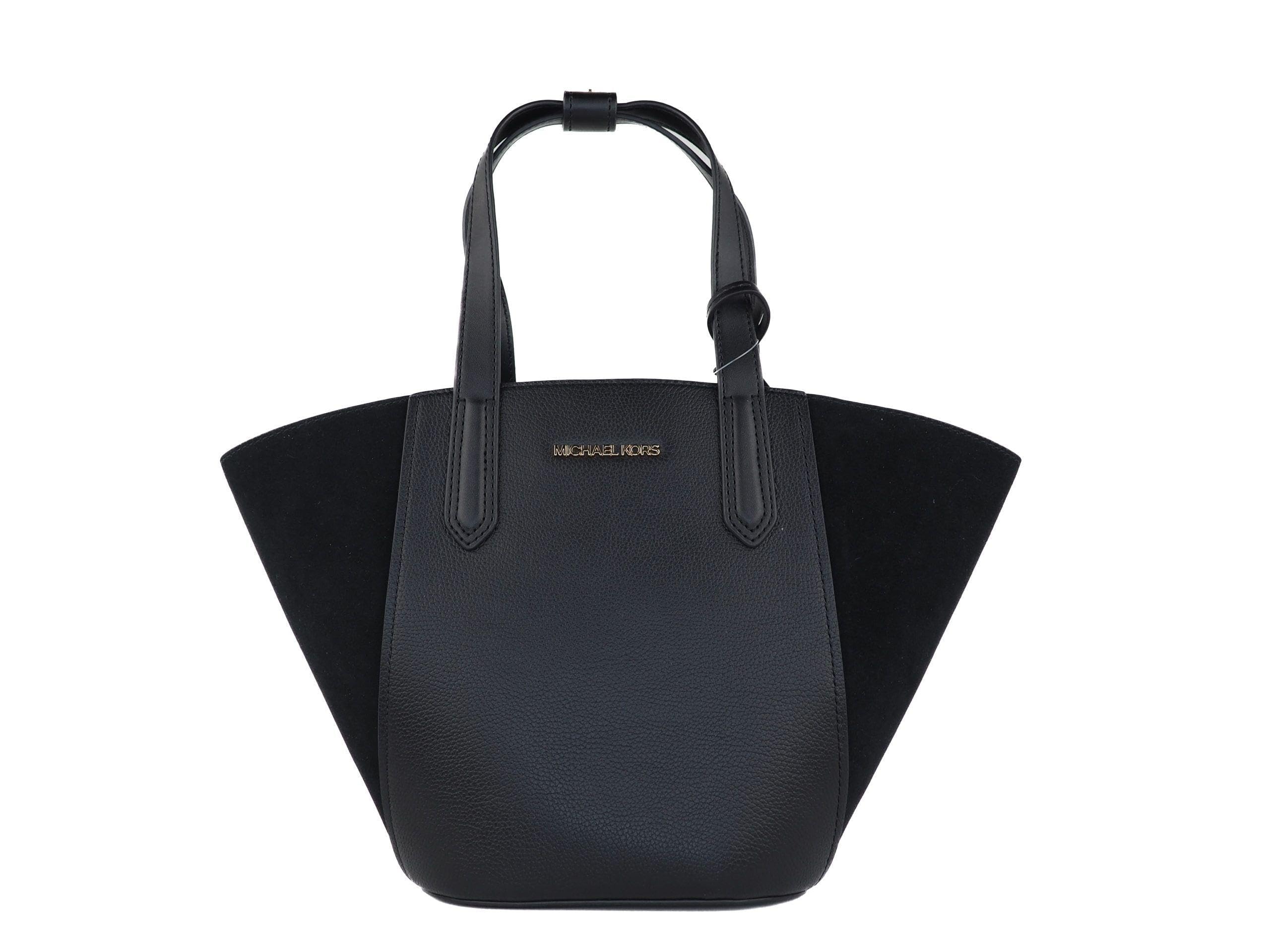 Michael Kors Portia Small Leather Suede Shoulder Tote Bag