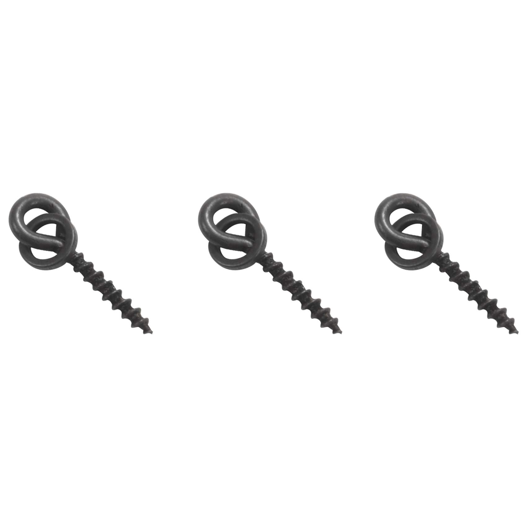 Pockety 50pcs Fishing Boilie Screw with Solid Ring Bait Tool Chod Rigs Fishing Hair Tackle Accessory