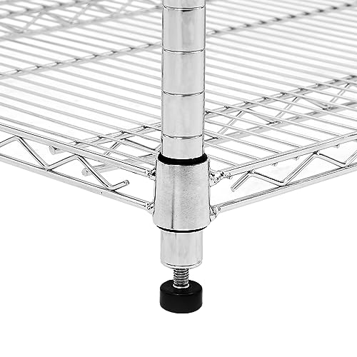 JCSTEU 5Tier Heavy Duty Shelves Adjustable, Rolling Organiser for Mobile Wheels, Multi-Functional Cargo Racks for Warehouses, Supermarkets, Balconies, Kitchens, (59.45 "L × 24.02 "W × 71.65 "H)
