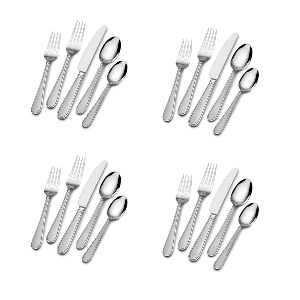 Mikasa Gourmet Basics Westfield Frost Stainless 20pc. Flatware Set