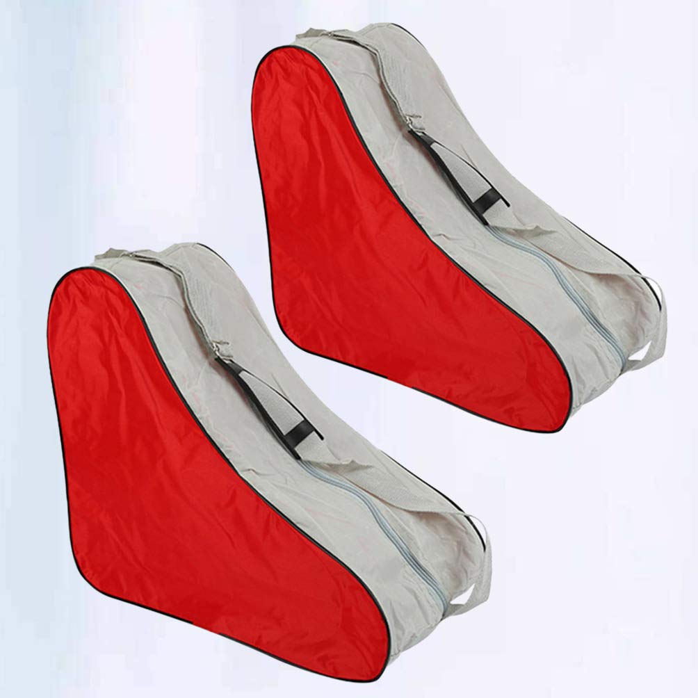 LIOOBO 2 Pcs Storage Bag Mesh Cloth Convenient Portable Tote Bag Skate Bag Roller Skate Pouch Ice Skating Bag