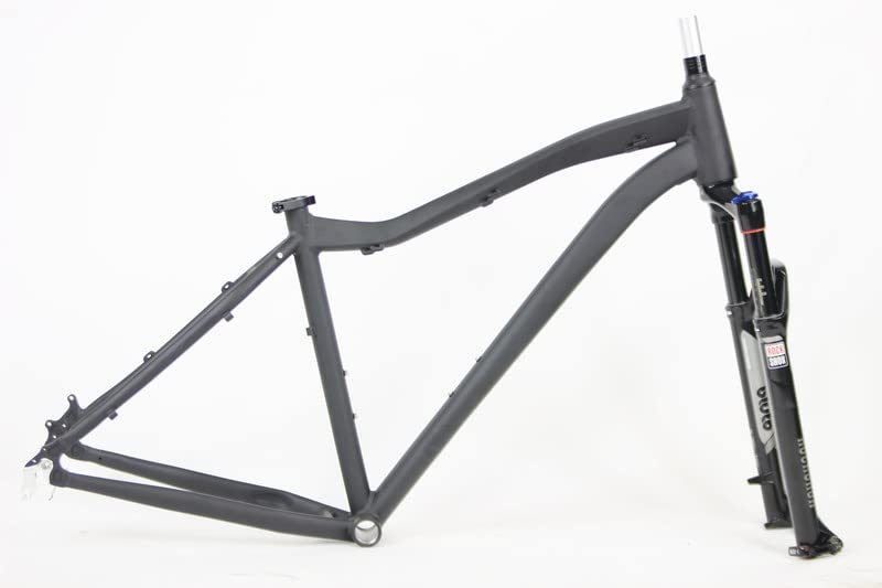 Motobecane Boris Fat Bike Frame Frameset Rigid Fork Unbranded Mountain Bike for 26 Inch Wheels (15" fists most riders 5'5" to 5'8" tall)