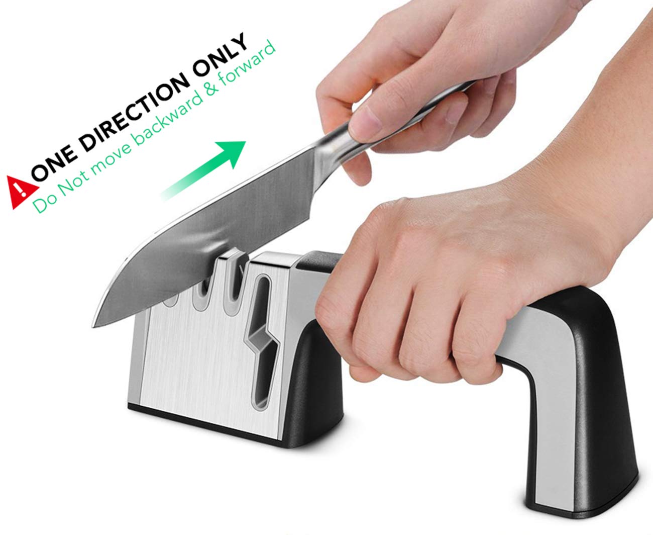 Kitchen Knife Sharpener,4-in-1 Kitchen Knife Sharpener: 4-stage Knife And Scissors Sharpener To Help Repair And Polish The Blades And Sharpen The Scissors, Non-slip Base-comes