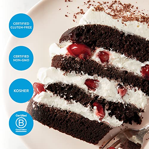 King Arthur, Gluten-Free Chocolate Cake Mix, Gluten-Free, Non-GMO Project Verified, Certified Kosher, Non-Dairy, 22 Ounces