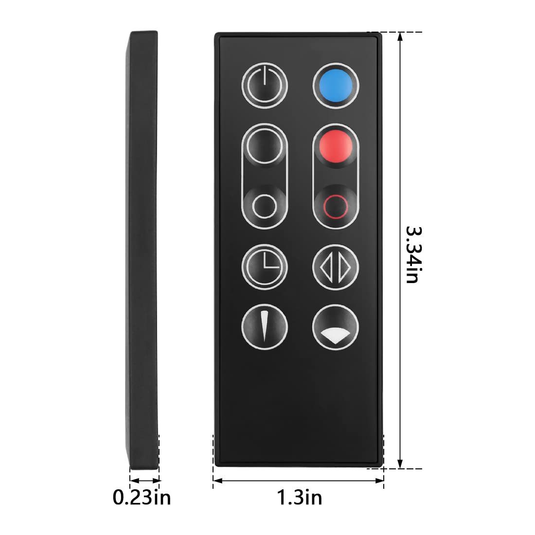 New Fan Remote Control Replacement for HP00 HP01 Dyson Air Purifying Heater(Hot+Cool Air Fan),Replacement Part No. 967197-13