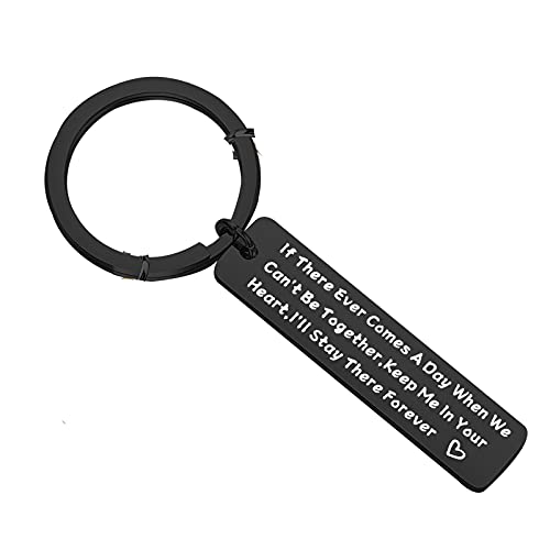 LQRI If There Ever Comes a Day When we Can't be Together BFF Gift Long Distance Friendship Gift(Black)