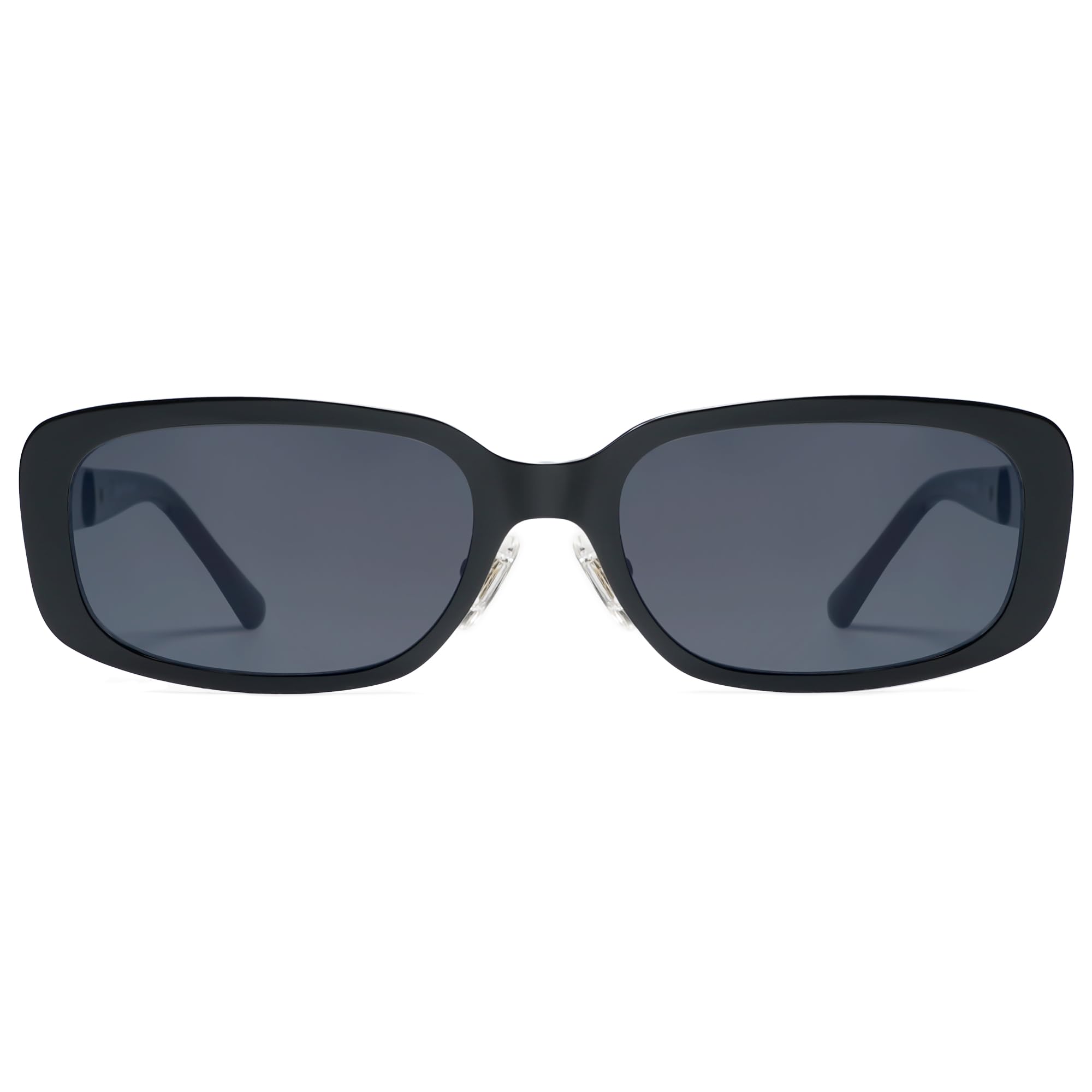 SOJOS Small Face Sunglasses Womens Men Trendy Y2K Designer Cute Shades Petite,Black