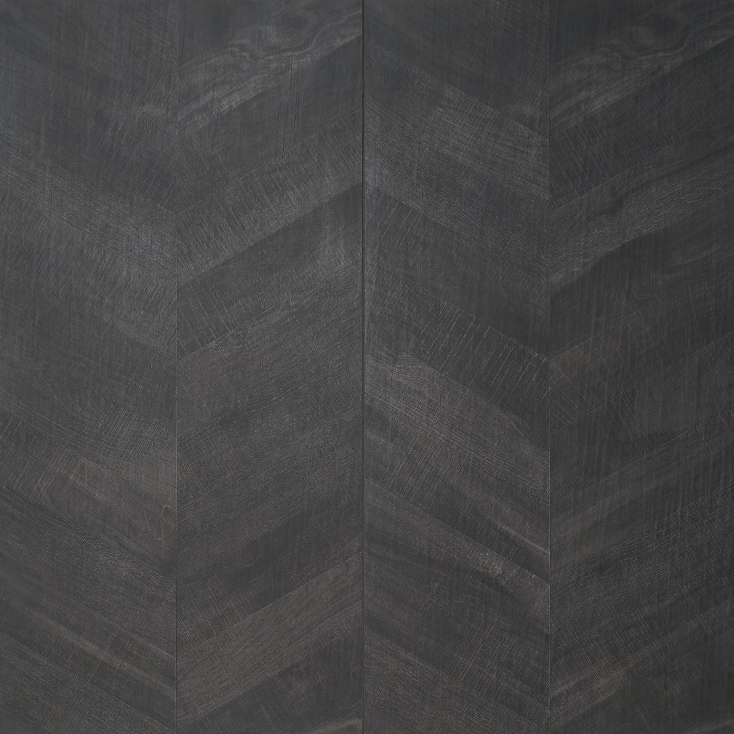 Montgomery Chevron Black 24 in. x 48 in. Matte Porcelain Floor and Wall Tile (15.49 Sq. Ft. / Case)