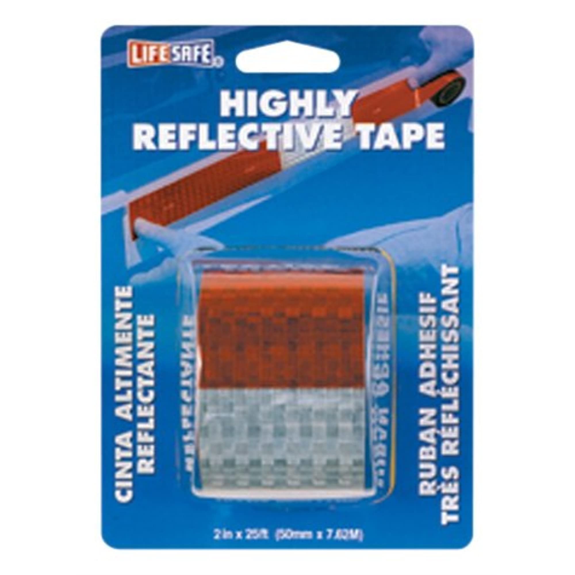 Incom Manufacturing RE2125RV 2" X 25' Red/Silver Highly Reflective Tape