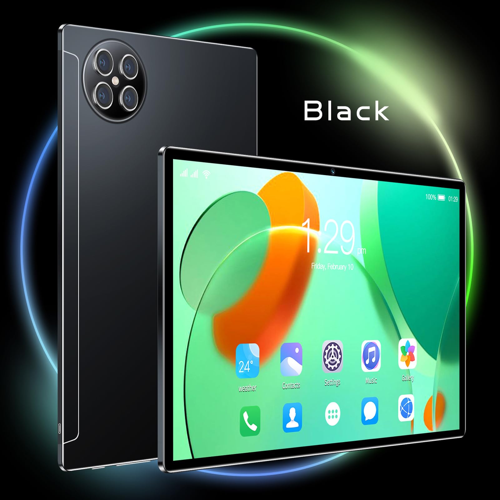 MAVIS LAVEN 2 in 1 Tablet, 7000mAh 100-240V 2 in 1 Tablet 10.1 Inch FHD Screen 2.4G 5G WiFi for Android 12 for Office (US Plug)