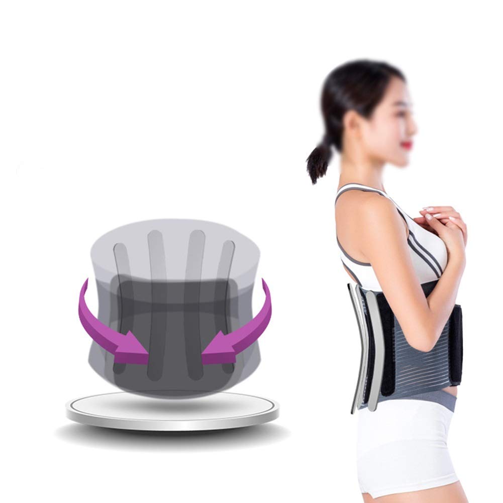 LSRRYD Portable Adjustable Elastic Lower Back Brace Pain Relief Double Pull Neoprene Lumbar Support Belt for Pain Relief and Injury Prevention for Men and Women (Size : M)
