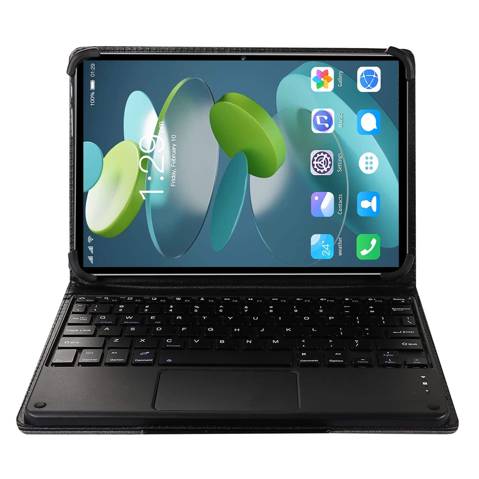 MAVIS LAVEN Gaming Tablet, HD Tablet 10.1in FHD 8GB RAM 256GB ROM Aluminium Alloy Octa Core CPU for Family (US Plug)
