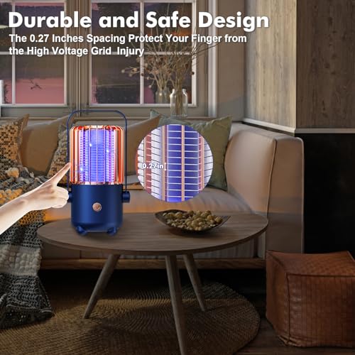 Stingmon Bug Zapper Outdoor Indoor, Electric Rechargeable Mosquito Zapper Fly Zapper, IPX4 Waterproof Insect Fly Trap, Mosquito Killer Lamp for Home, Backyard, Patio, Camping