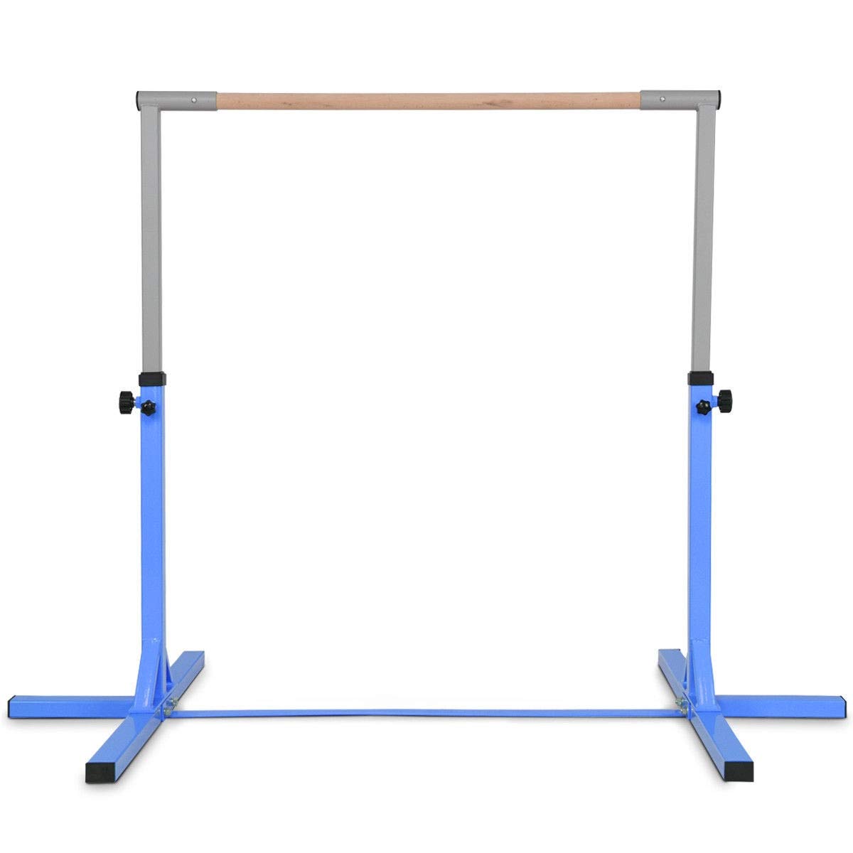 LHONE Exercises Gymnastics Training Bar,Adjustable Horizontal Junior Training Kip Bars,Gymnasts 1-4 Levels Practice Bar for Gymnast Beginner Home (Blue)