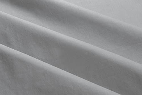 Mayfield 4 Piece Queen Size Sofa Bed Hotel Sheet Set - 60" x 72" x 6" - 100% Cotton 300 Thread Count Sheets for Sleeper Sofa Queen - Hide a Bed Couch Sheets - Gray Grey - Made in USA Bedding
