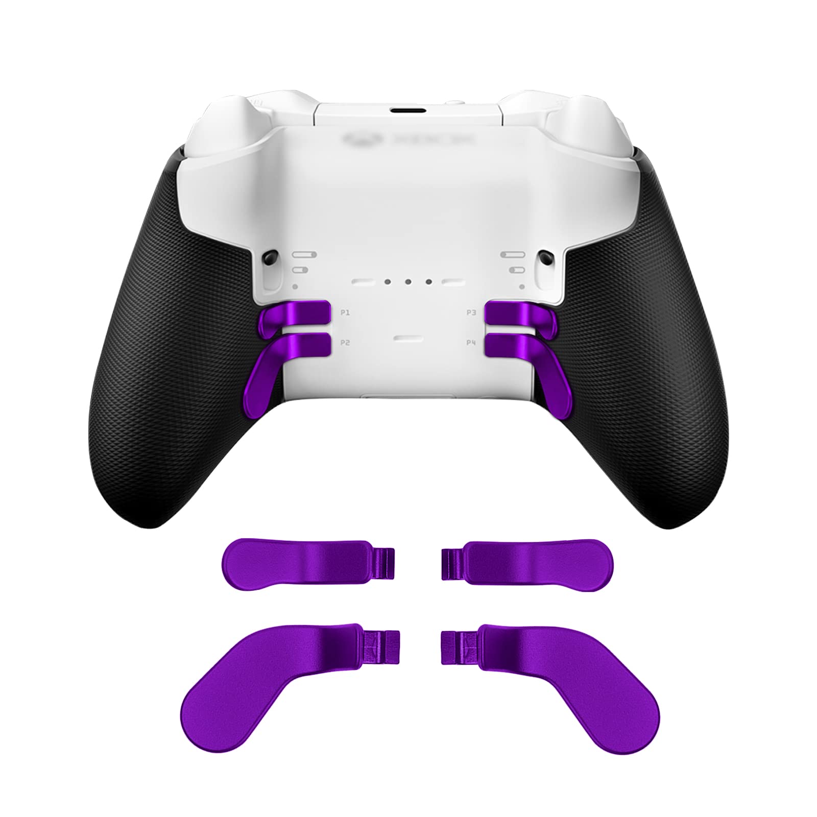 Paddles and D-Pads for Xbox Elite Controller, Metal Stainless Steel Replacement Part for Xbox One Elite Controller Series 2(Purple)