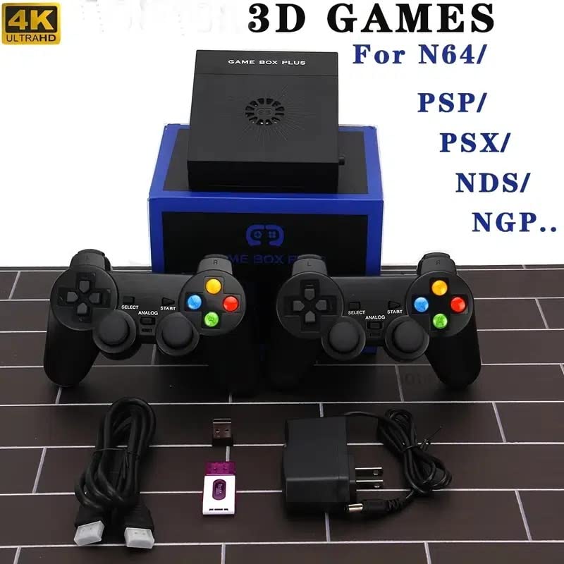 Retro Game Console, Super X6S Game Box 64G, 4K HDMI HD Output, Plug And Play Video Game Console, Support 38 Game Emulators, Suitable For Home, Party, Gift
