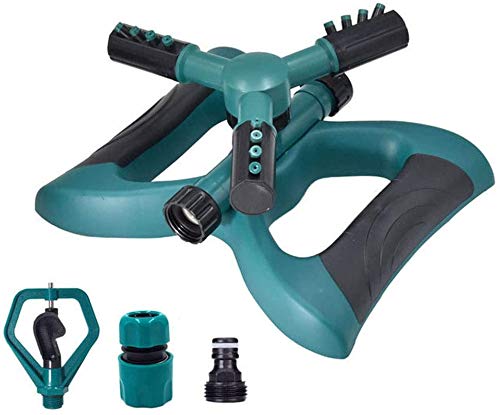 LIANGZHILIAN Automatic 360 Degree Rotating Sprinkler - Watering Grounds, Misting Yard Plants - Gardening Water Rotator, Backyard Sprayer, Lawn Spinners -Green