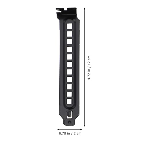 SOLUSTRE Metal Case Metal Case 40pcs Vented Back Plate Accessory Ventilation Blanking Blank Metal Cover Deflector I Computer Bracket L Expansion Panel Chassis Slot Black Case Black Case