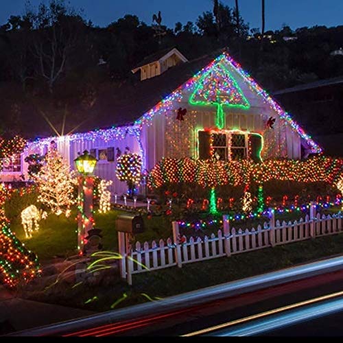 LIUPENGWEI 8Modes Solar Power Fairy String Lights Outdoor Decorative Light Waterproof IP65 with Light for Garden Home Wedding Party Christmas Halloween Decoration Lights String Garden Ghost Light