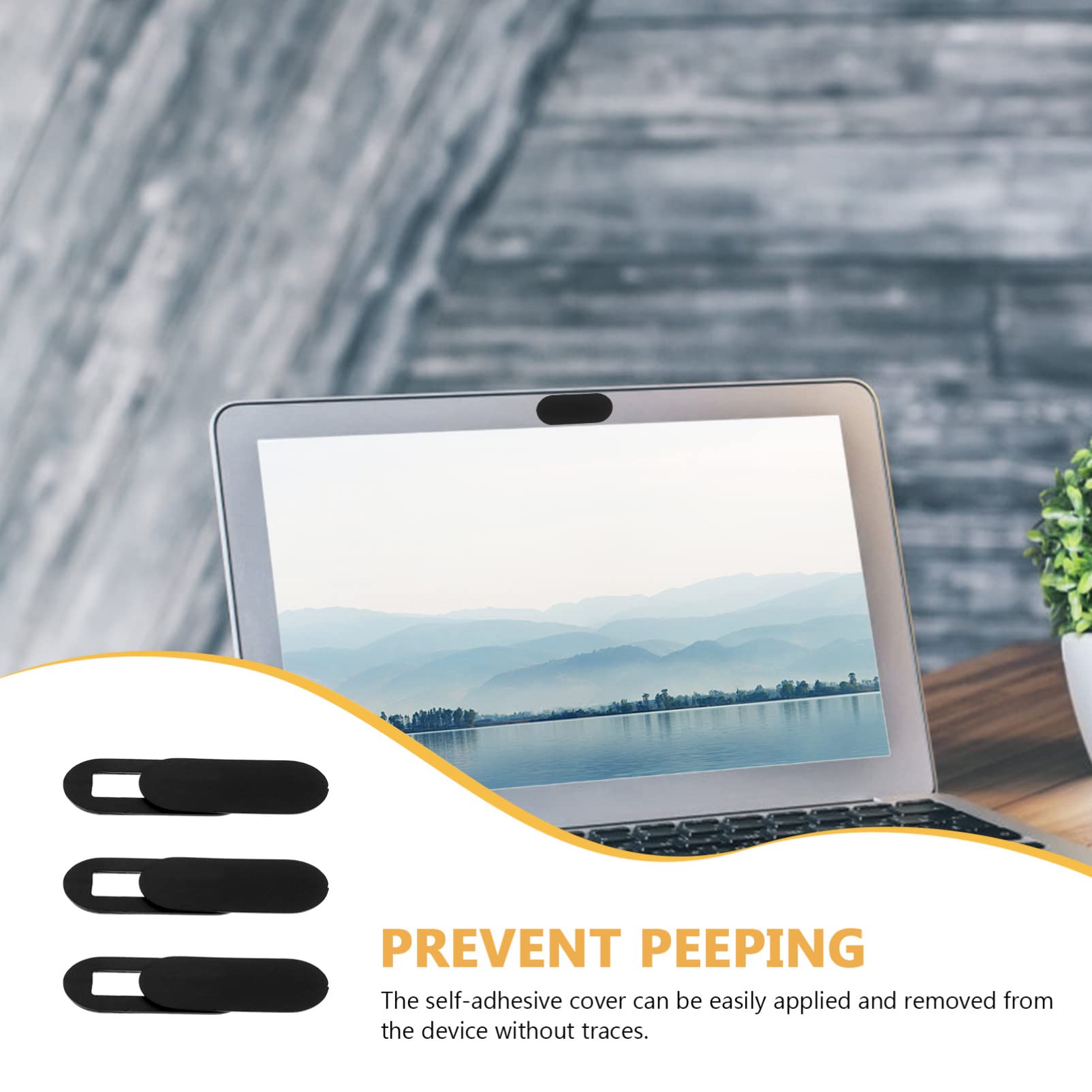 Totority 3 Pcs Lens Privacy Protection Camera Cover Webcam Lid Webcam Privacy Cover Webcam Cover Slide Slim Laptop Mobile Lens Webcam Privacy Lens Protector Slide Rail Abs Slider Ultra Thin