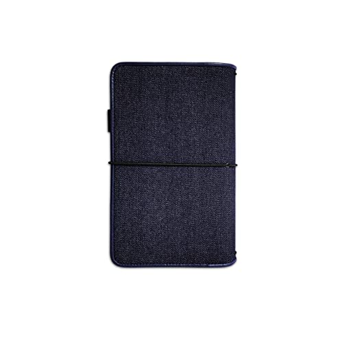 luckystore – Multifunctional Traveler’s Notebook Journal Writing Diary Planner Cover – Kraft Notebooks Included, Ring Binder Options Available (Ring Binder/Travelers Notebook Combo/Denim)