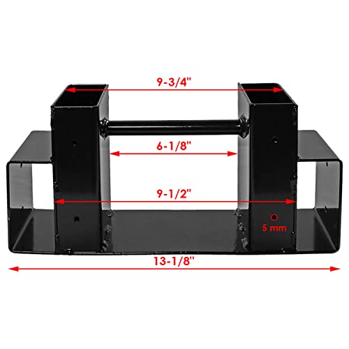 Sunnydaze Firewood Log Rack Bracket Kit - Adjustable to Any Length - Open-End Design - 1 Pair of Brackets