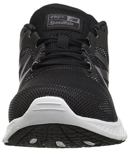 New Balance Women's 490 V6 Running Shoe, Black/Grey, 9 D US
