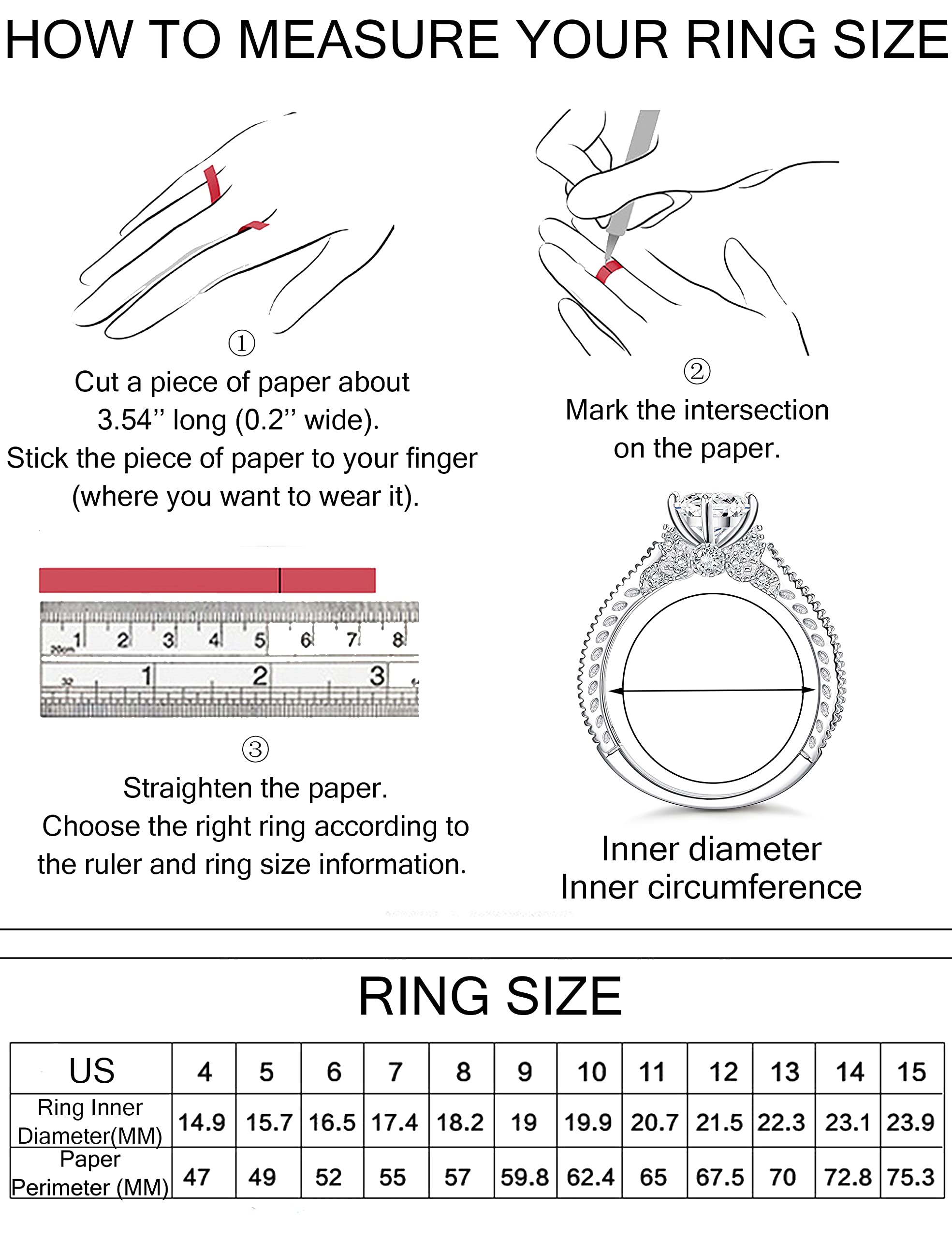 MUSECLOUD Evil Eye Ring for Women White Gold Plated 925 Sterling Silver Evil Eye Ring Minimalist Blue Eye Band Ring Protection Jewelry Size 5-10 (Blue, 9)