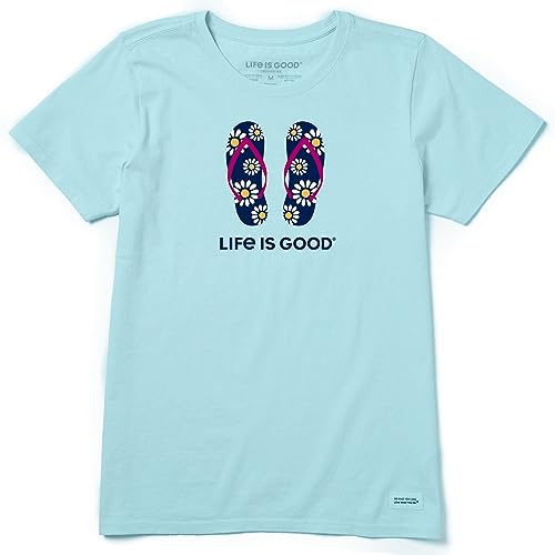 Life is good Womens Crusher, Beach Blue, X-Small