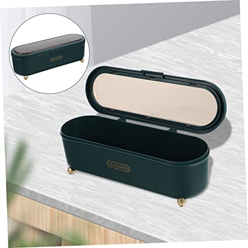 Luxshiny 2pcs box Silverware Cutlery and Tray Flatware Case Utensil Kitchen Dinnerware Portable Lid Accessory Lids Straw Organizer Clear with Spoon Delicate Holder Storage Drawer Home