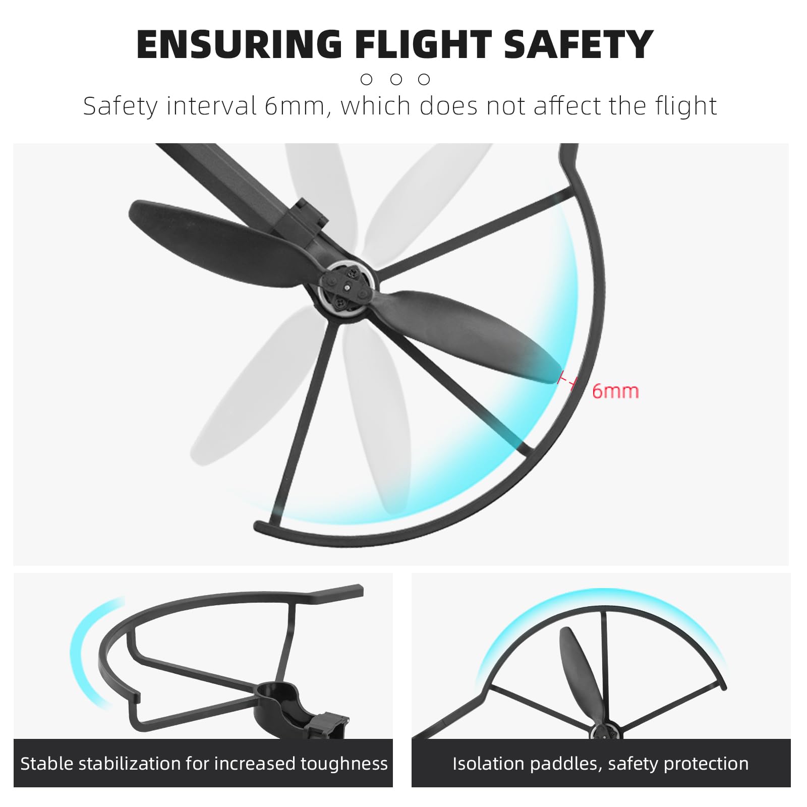 Landing Gear for Holy Stone HS720G, Propeller Guard Protector Folding Extensions Leg Stand for Holy Stone HS720G Accessories