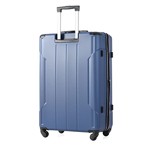 Merax Hardside Luggage Sets 3 Piece Luggage Set Carry On Expandable Luggage with TSA Lock Spinner Wheels for Men Women (Blue)