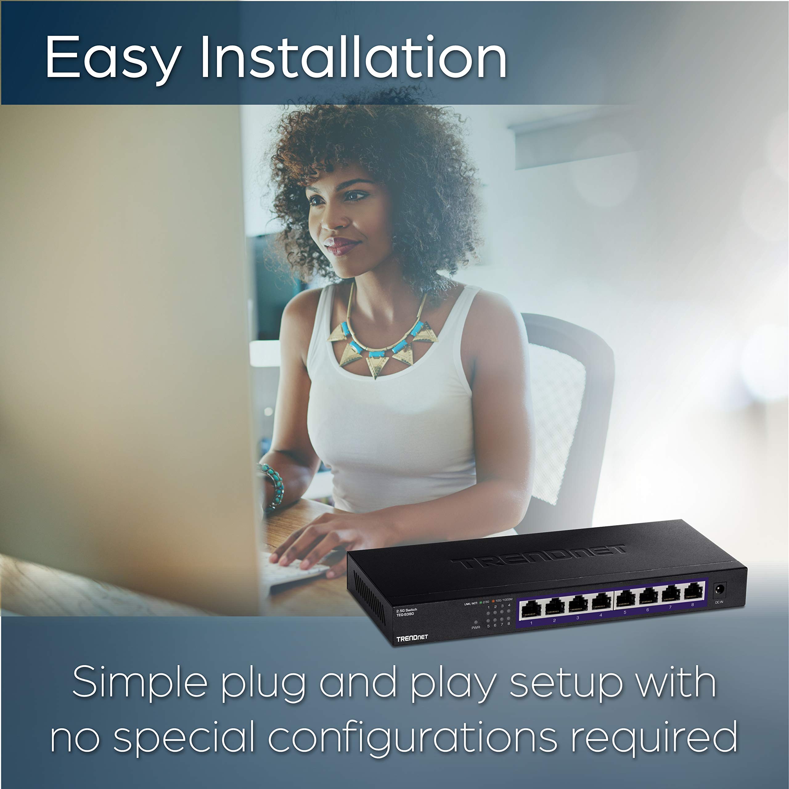 TRENDnet Multi-Gigabit 2.5G 8-Port + 10G 6-Port Ethernet Network Switches Bundle