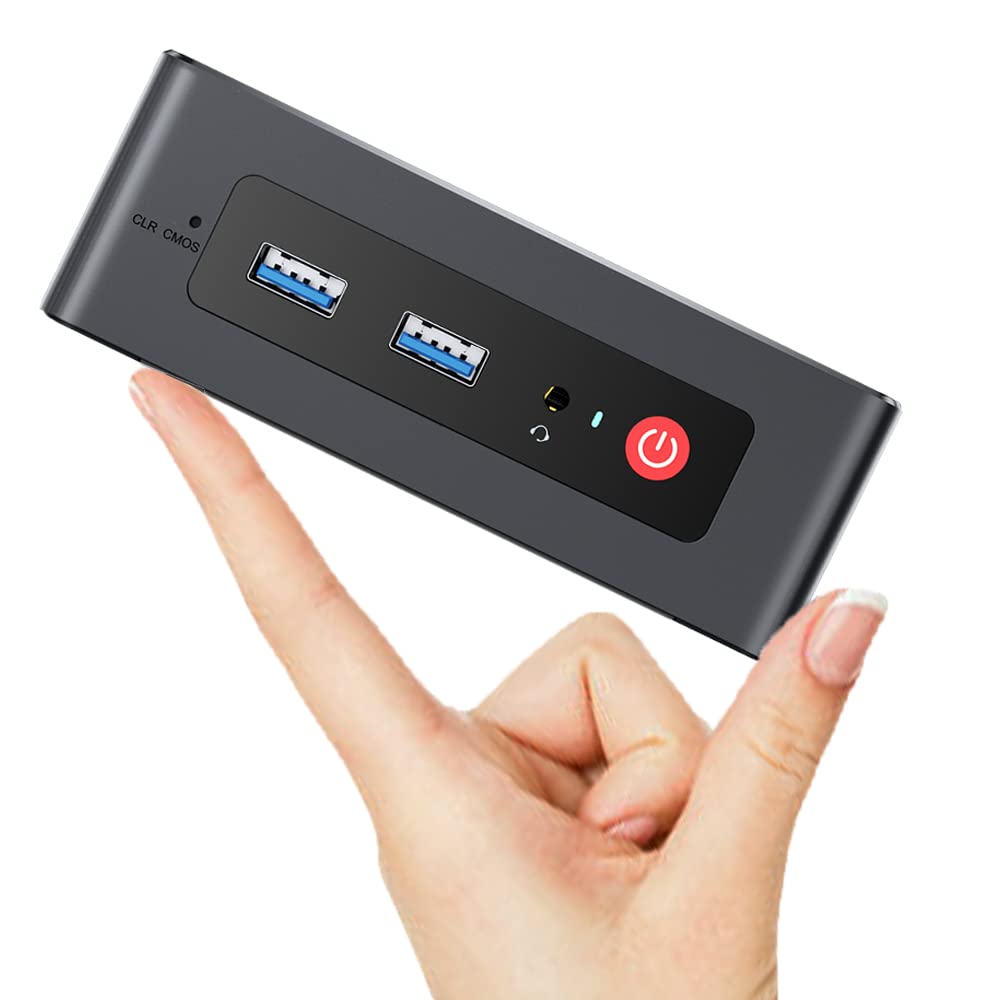Micro Computer OS Pro Intel 11th Generation Processors N100 Mini PC 16G DDR4 500G M.2 SSD 2280 TRIGKEY Green G4 Mini Desktop, Support WOS Micro PC/Dual HDMI 4K@60Hz Output/WiFi 6/BT 5.2/Mini PC