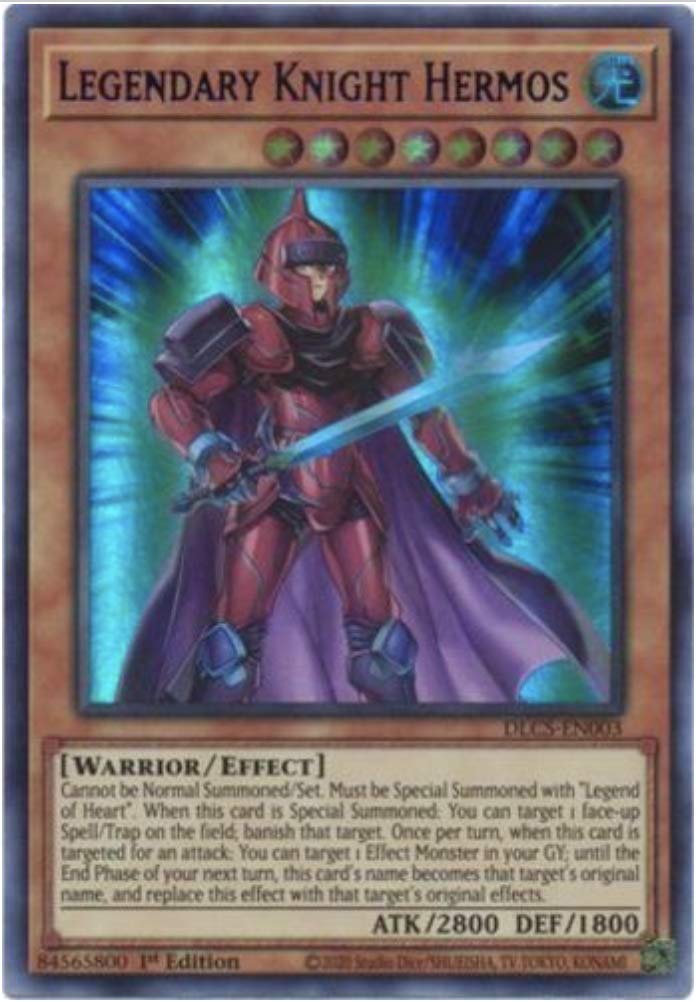Legendary Knight Hermos (Purple) - DLCS-EN003 - Ultra Rare - 1st Edition