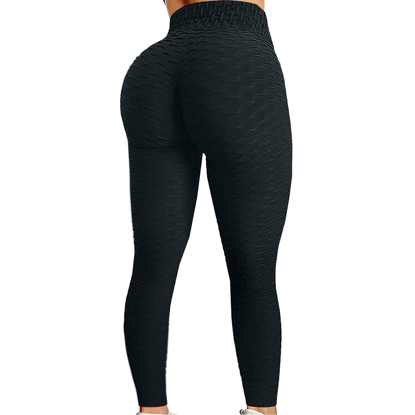 NLOMOCT Black Leggings Women, Butt Lifting Workout Leggings for Women, Scrunch Butt Gym Seamless Booty Tight