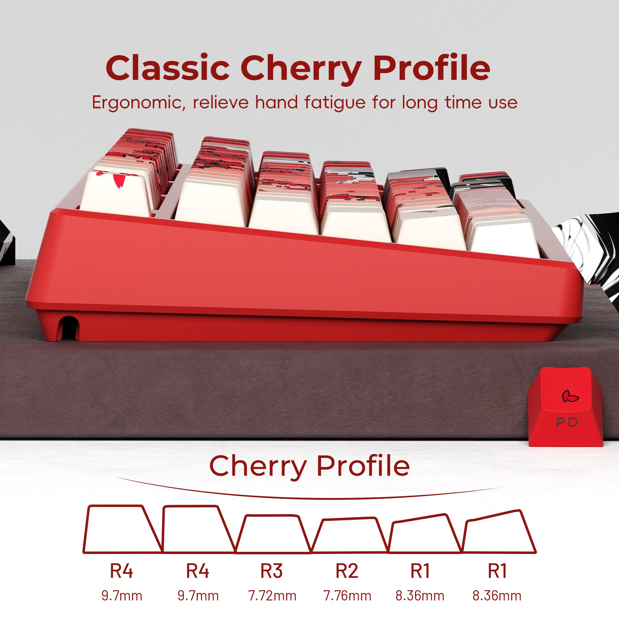 PBT Keycaps 143 Keys Honey keycaps New Version Dye-Sublimation XDA Keycaps Japanese keycaps for Cherry Gateron MX Switches Mechanical Gaming Keyboards(with 1.75U Shift)