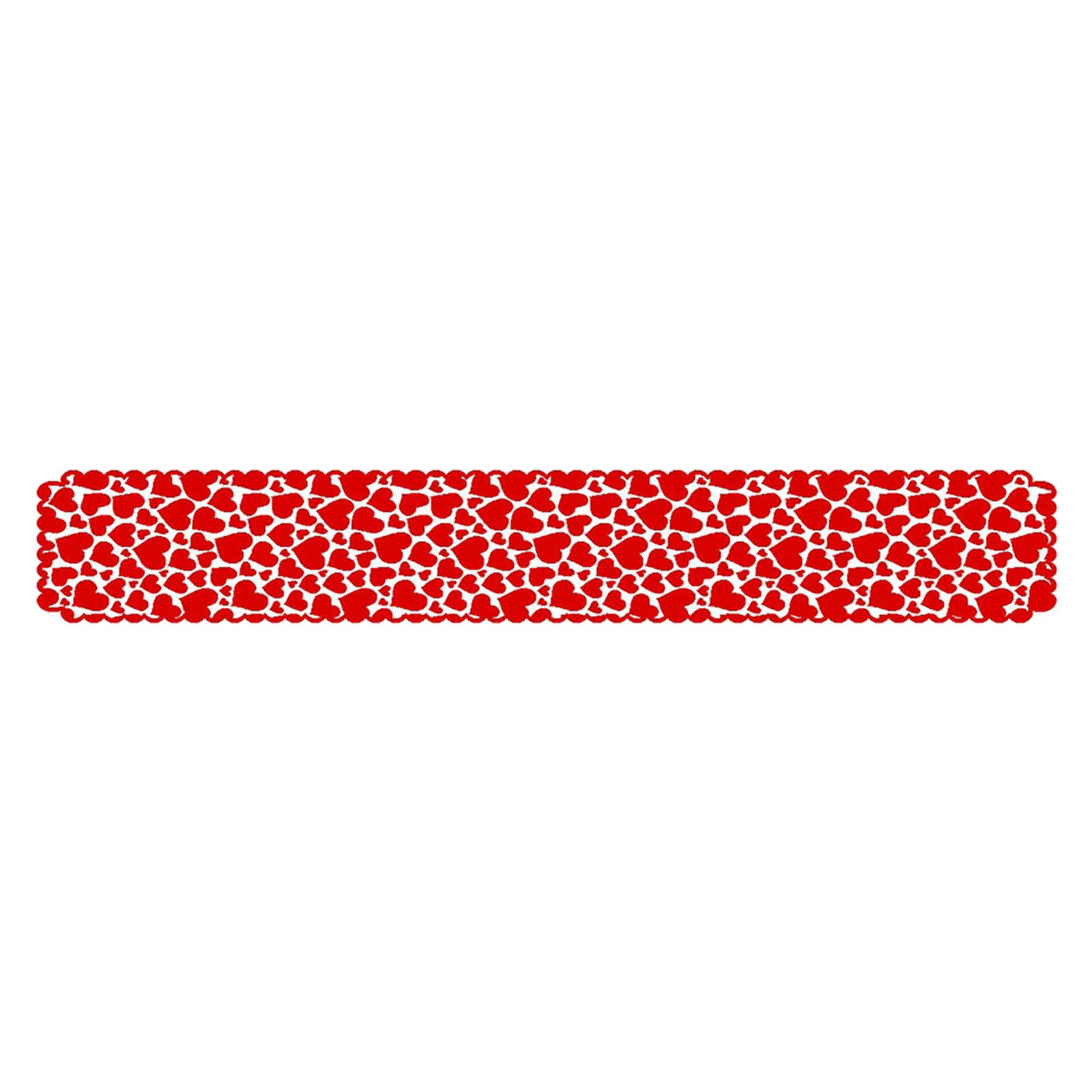 Tablecloth Factory Valentine's Day Love Table Flag Red Love Lace Table Flag Family Table Decoration Table Flag Valentine's Day Table Flag Paper Table Cover Roll (Red, One Size)
