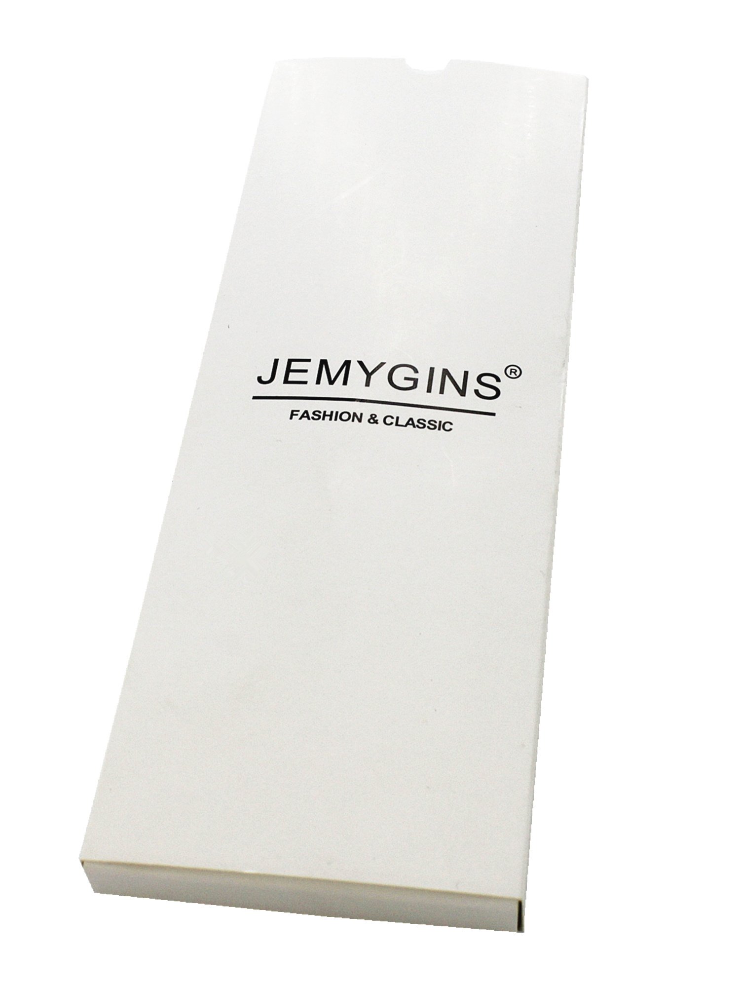JEMYGINS 2.4" Mens Cotton Skinny Tie Plaid Cashmere Wool Necktie (16)