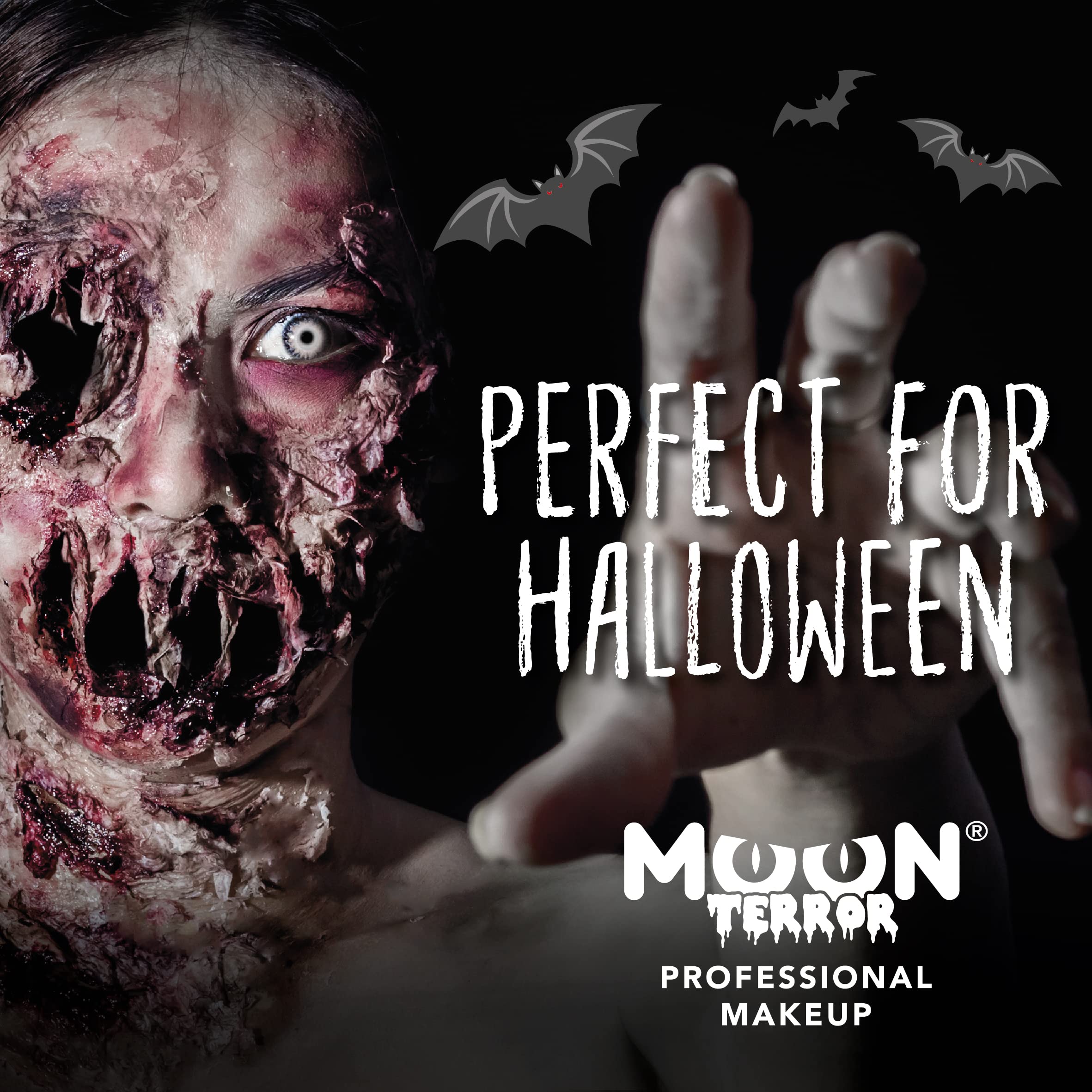 Moon Terror - Pro FX Spirit Gum - 1.69fl oz - SFX Make up for Halloween, Glue Adhesive Fix, Body Glue for Prosthetics Glitter Jewels Hair Wigs Special Effects Make up
