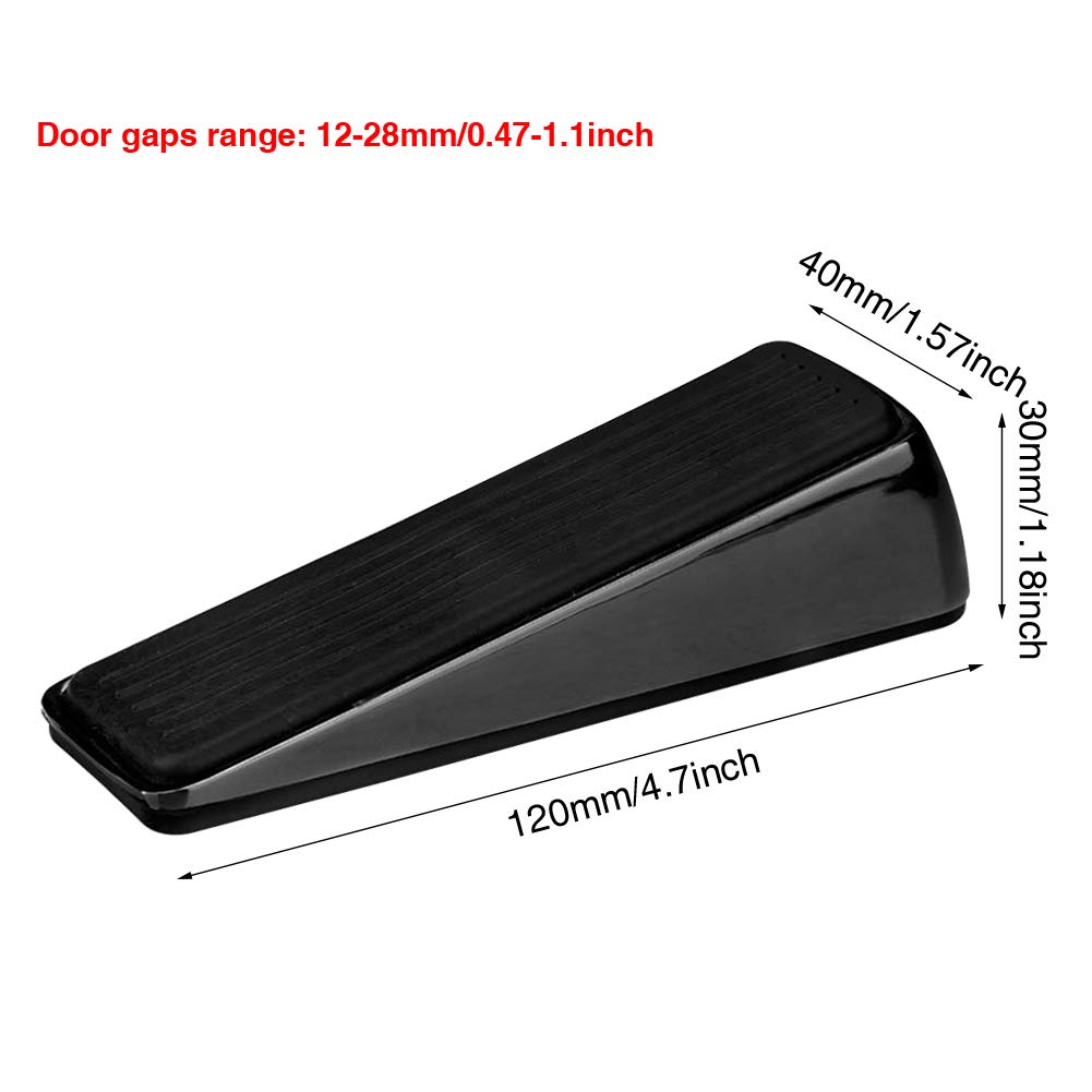 Metal Door Stop, Heavy Duty Door Stop, Anti-Scratch/Rust Wedge Stopper for Bottom of Door Rubber Heavy Doorstops Wedge Door Stoppers